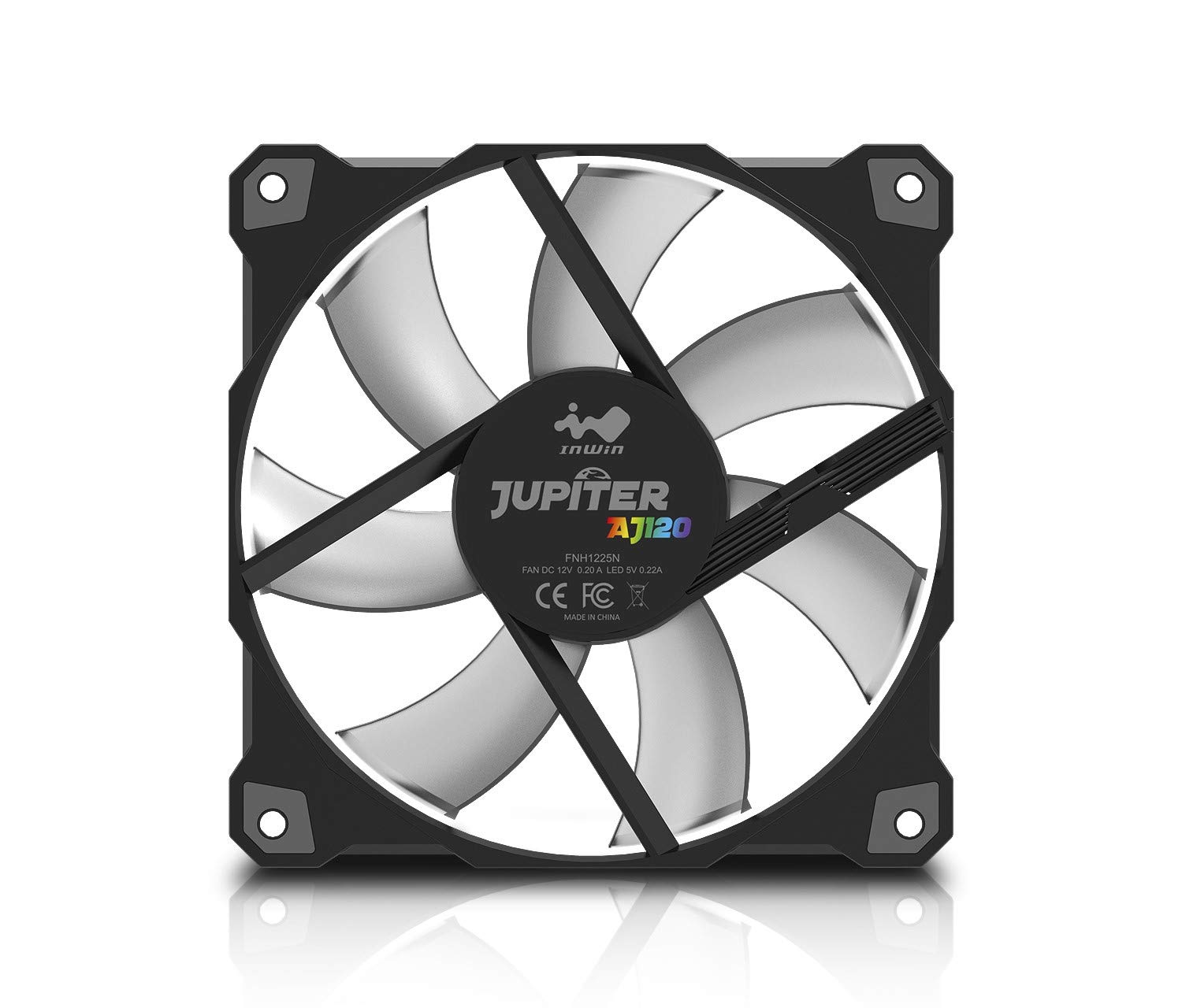 IN WIN Jupiter AJ120 High Air Flow Addressable RGB Fan Kit 120mm (Triple Pack)
