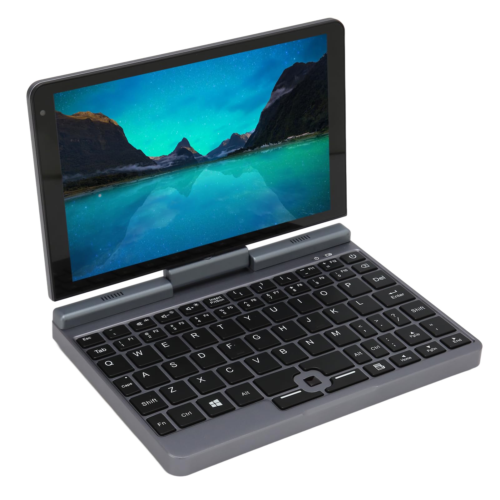 KUIDAMOS Foldable Mini Laptop, LPDDR5 12GB RAM Touch Screen Portable 8 Inch Laptop PC for Drawing (12GB+512GB US Plug)