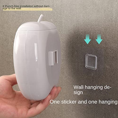 XiFor Disposable Clingfilm Storage Box, Plastic Bag Container and Dispenser for Grocery Bags, Shower Cap Organizer Wall Mounted Rack Trash Bag for Kitchen and Bathroom