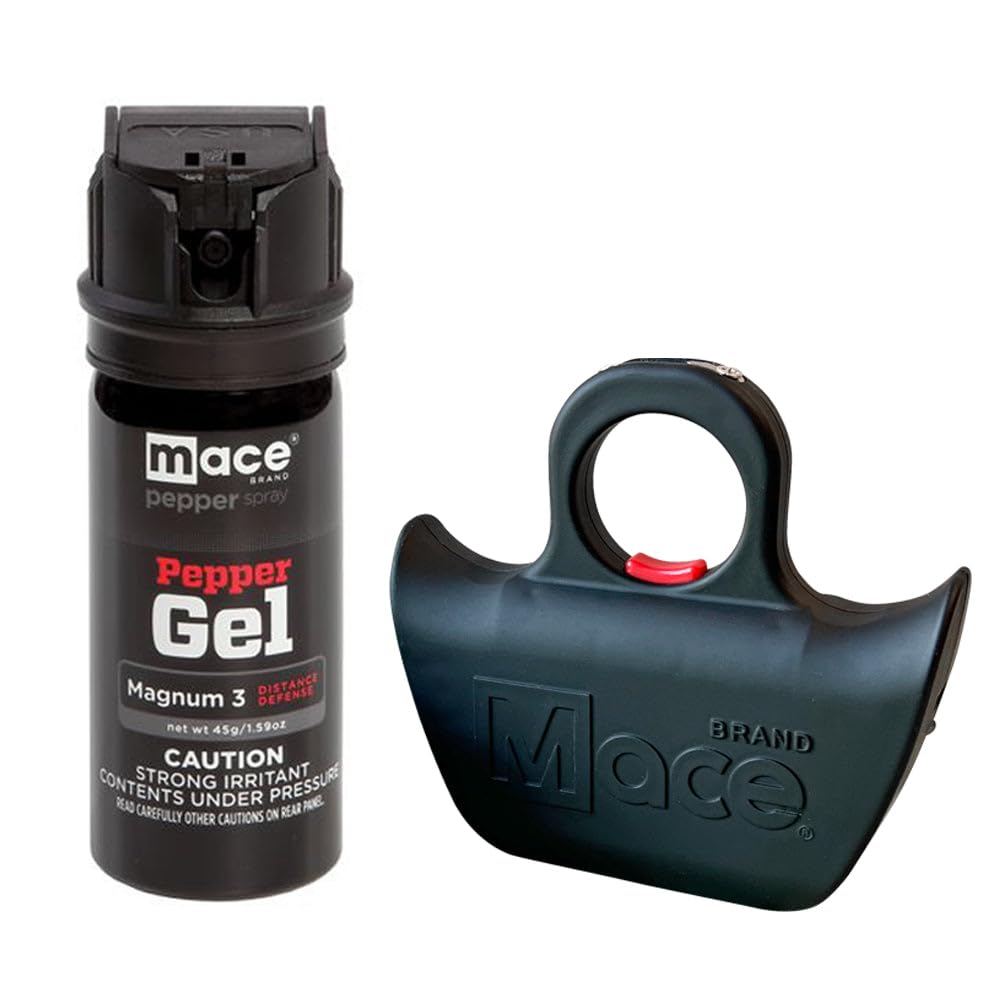 Mace Brand RideShare Driver Safety Kit – includes Mace Brand Magnum 3 Pepper Gel and a Stun Gun with LED Light – Great for Self-Defense