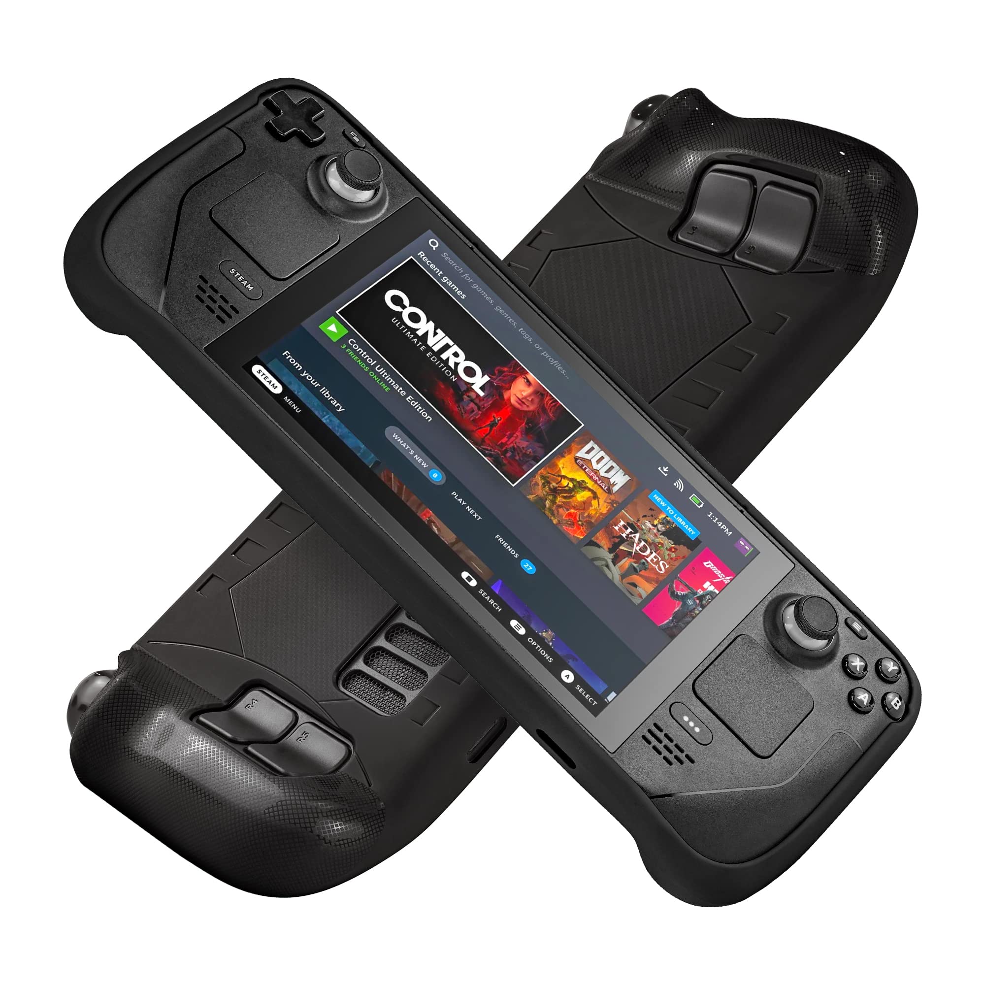 Park Sung Protective Case for Steam Deck/Precise Cutouts & Perfect Fits/Anti-Collision and Shock Absorption (Black)