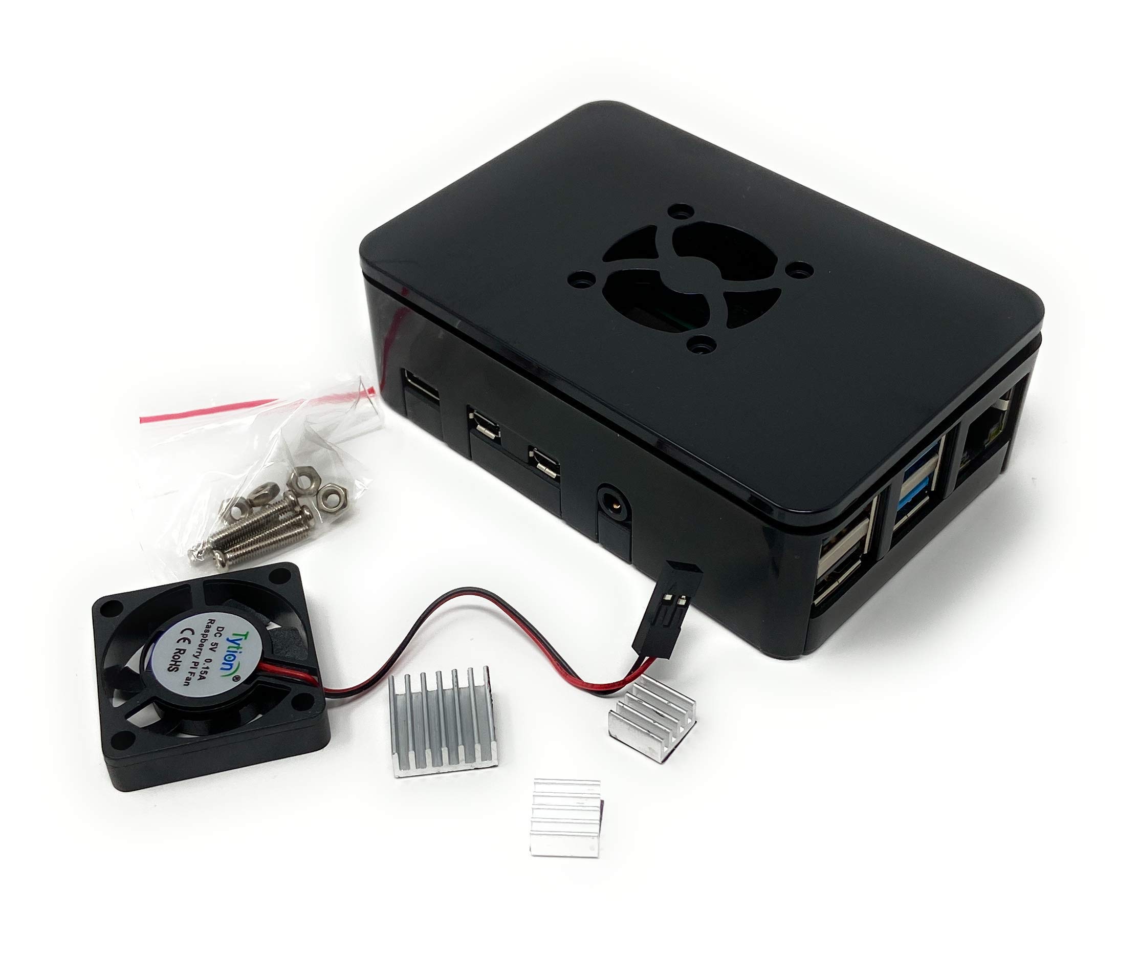 iPhoenix Raspberry Pi 4 B (Model B) Case w/Fan and heatsinks