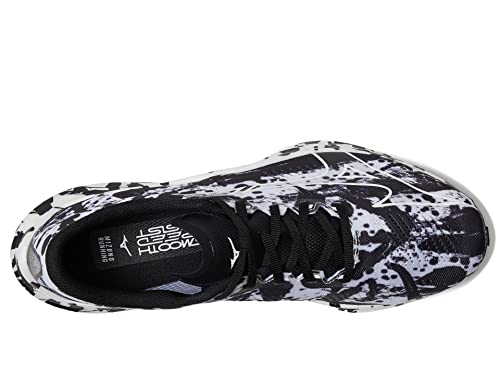 Mizuno mens Wave Rebellion Pro Running Shoe, White/Black, 8.5 US