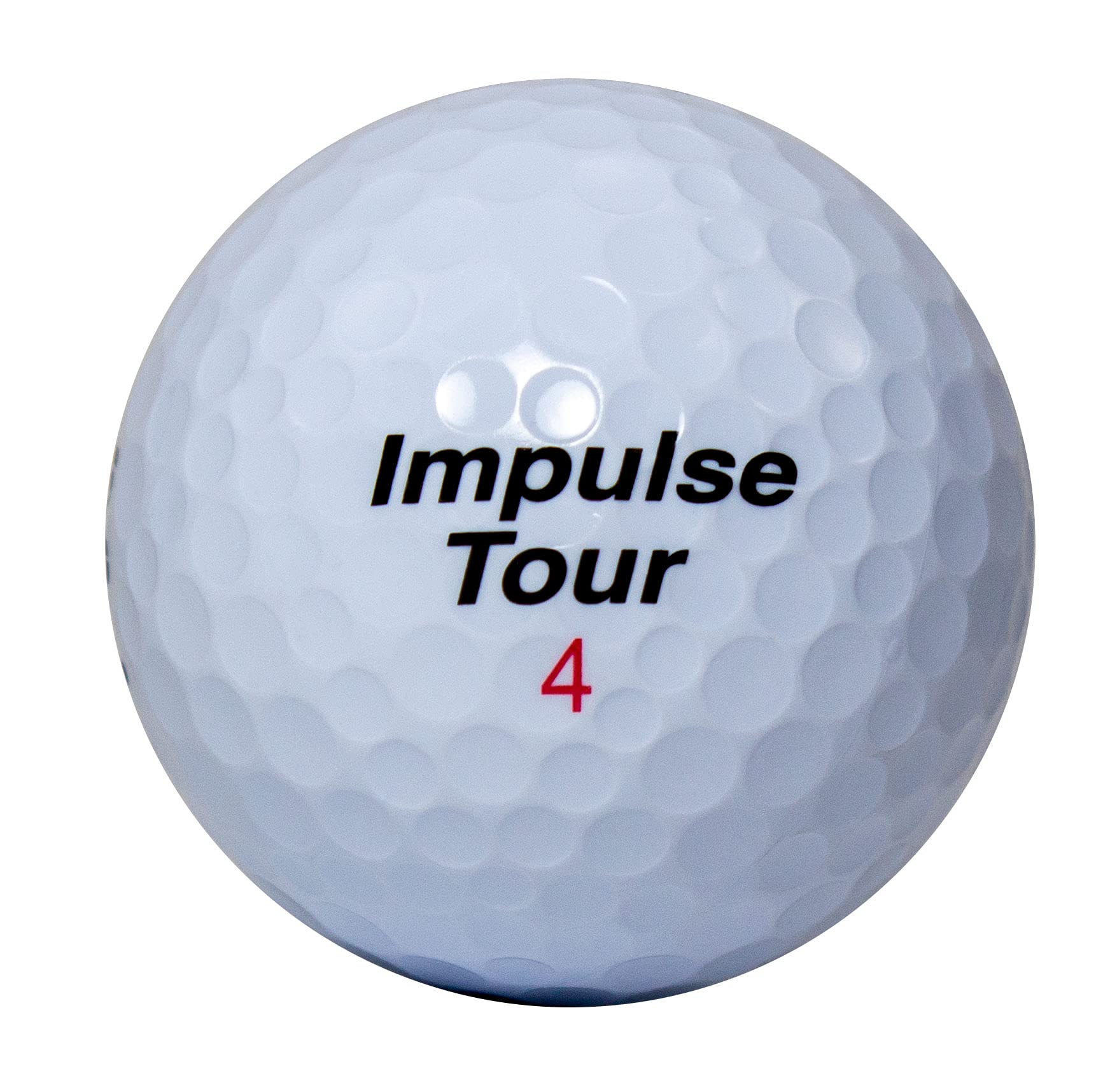 JEF WORLD OF GOLF Impulse Tour 3 Piece Construction Premium Golf Balls, White, 12-Pack