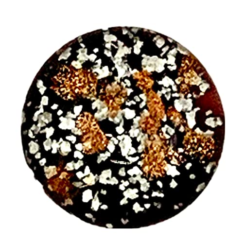 Murano Glass Champagne Bottle Stopper β Handmade, unique and beautiful gift for Prosecco, Cava, and Sparkling Wine Stopper with an airtight seal to keep bubbly fresher (Brown Speckled)
