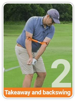 LC-1 Golf Swing Training Aid- Linear Compression Golf Practice & Golf Training Aid- Swing Trainer for Men & Women –Ingrain Proper Swing Mechanics Fast