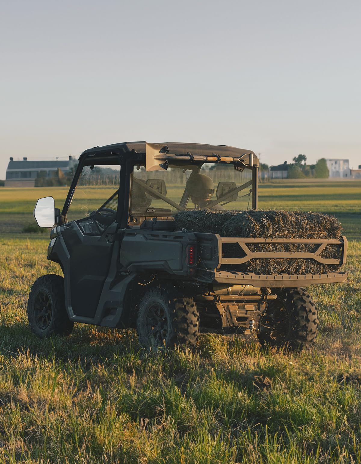 KEMIMOTO UTV Side Mirrors, Side by Side Mirrors Compatible with Can-Am Defender HD 5/8 / 10 / MAX 2016-2022, OE Replace #715002459 Sold in One Pair- Work with Roof and Windshield