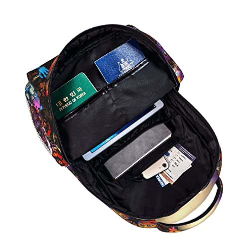 WILADU Leisure Travel Bag Work Backpacks Five Horror Nights Video At Game Freddy'S Backpack Lightweight Shoulder Bag Cool Laptop Backpack Classical Basic Briefcase Laptop Bag
