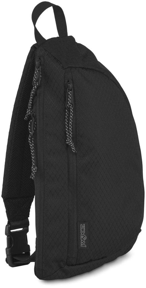 JanSport City Sling Crossbody Bag - Versatile Backpack, Ideal Travel & Day Pack, Blacktop