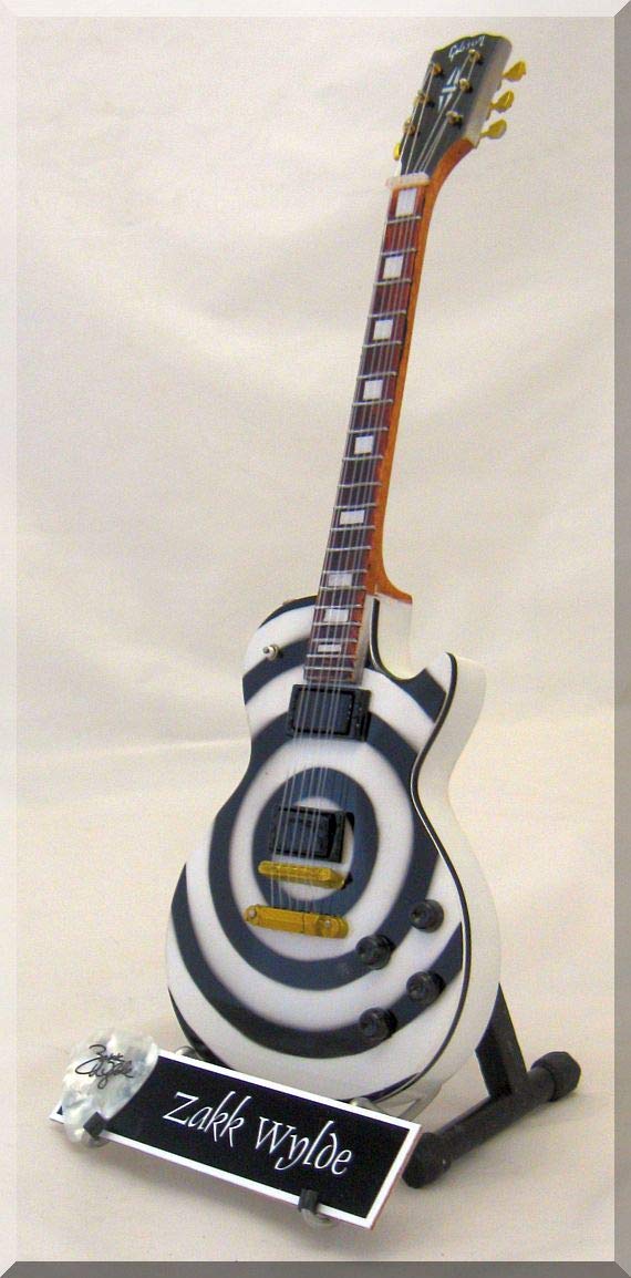 IZZI Zakk Wylde Miniature Guitar Bullseye with Guitar Pick