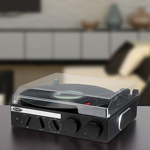 JensenĀ® 3-Speed Stereo Turntable with Built-in Speakers
