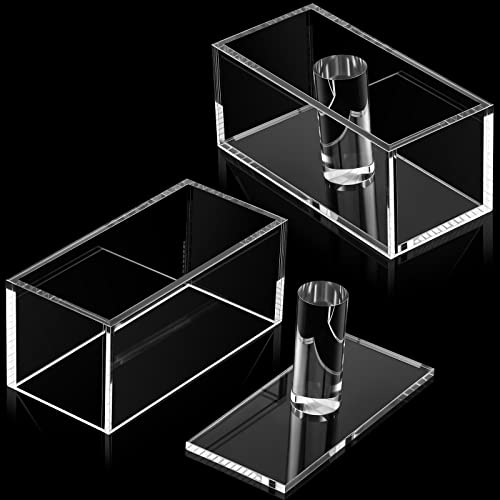 Zhehao 2 Pcs Acrylic Sushi Making Kit Musubi Maker Non Stick Musubi Mold Clear Onigiri Mold Rice Shaper for Home Luncheon Meat Press Hawaiian Sushi (4.53 x 2.17 x 1.97 Inch)