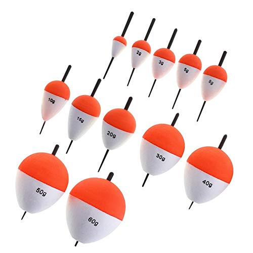 kaaka 14Pcs Vertical Sea Fishing Floats for Professional Fishing Tackle Buoy Accessories