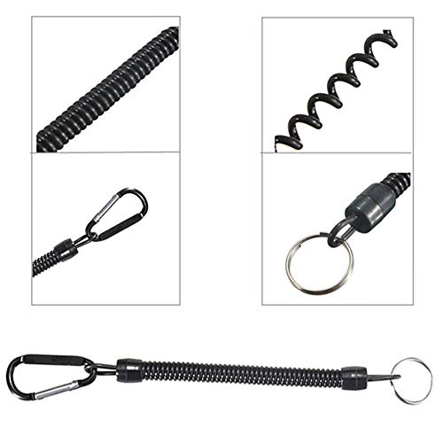 kaaka 1Pc Fishing Lanyards Boating Kayak Camping Secure Pliers Lip Grips Fish Pole Rod Protective Tackle Multipurpose Tool Red