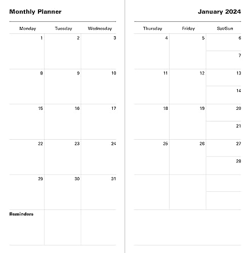 Letts Classic Slim week to view with appointments and planners 2024 diary - burgundy