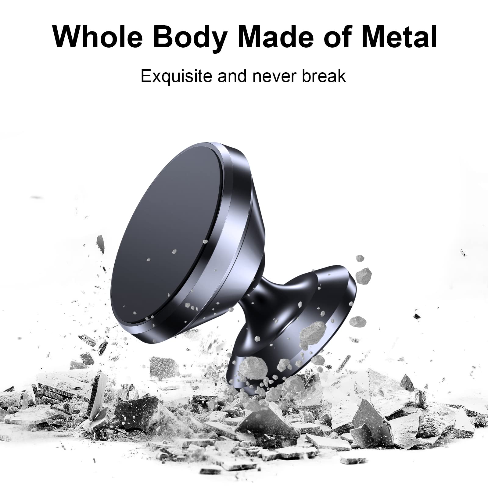Romuto Car Phone Holder Mount Phone Mount for Car,Phone Holders for Your Car, Universal Hands Free Automobile Cell Phone Holder for All iPhone Android Phone