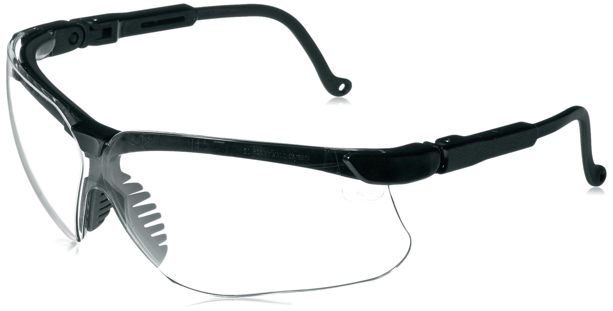 Howard Leight by Honeywell Impact Sport Sound Amplification Electronic Shooting Black Earmuff with Genesis Sharp-Shooter Shooting Glasses, Clear Lens