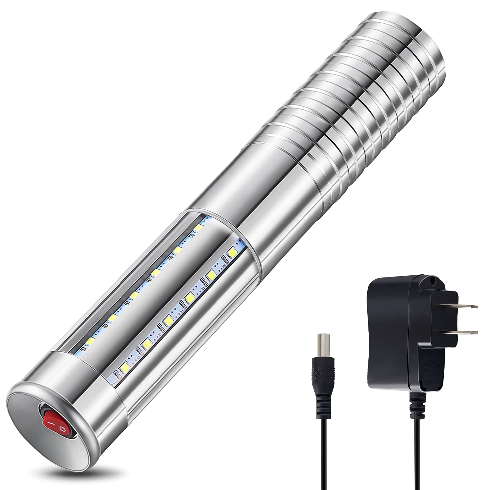 LED Strobe Baton Light LED Bottle Service Light Reusable LED Light Champagne Bottle Handheld Light for Party Concert Event Outdoor (Gold Silver)