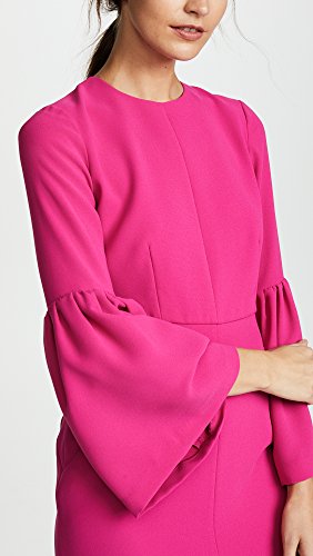 Jill Jill Stuart Women's Cocktail Dress with Front Slit and Bell Sleeves, Begonia Pink, 8