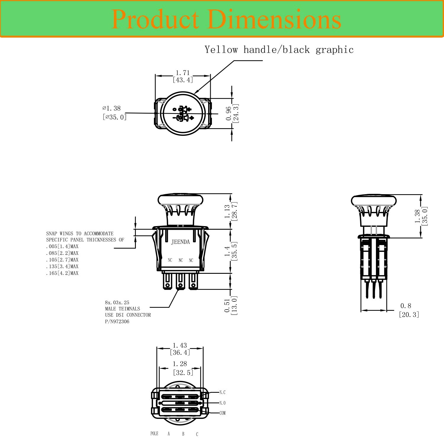 JEENDA PTO Switch K3011-62301 K301162301 430-210 116β0124 for Exmark Next Lazer Z Toro Z Master G3 Serial
