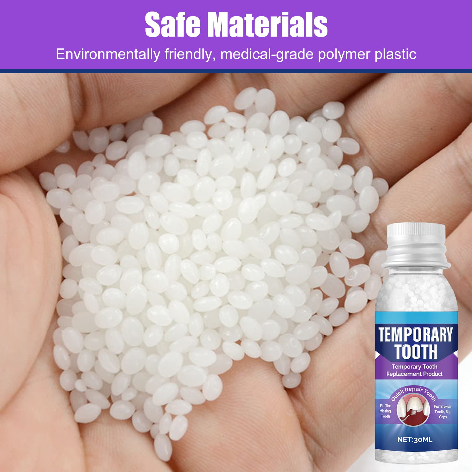 Tooth-Repair-Kit Moldable-False-Teeth-for-Temporary-Tooth-Repair Fake-Teeth- Replacement-Kit-for-Confident-Smile