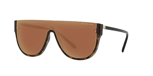 Michael Kors Woman Sunglasses Bio Dark Tortoise Frame, Gold Mirror Lenses, 0MM