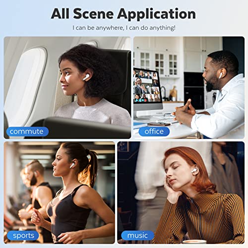 Wireless Earbuds, Wondelute Bluetoth Earbuds, IPX5 Waterproof Wireless Earphones Touch Control, Bluetoth 5.3 Earbuds Built-in Microphone, 25 Hrs with HiFi Bass earphones for i/Phone/Android/Sports