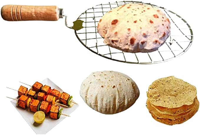 Nexxa Stainless Steel Round Wire Roaster Roti Jali, Roti Grill, Papd Grill, Chapati Grill