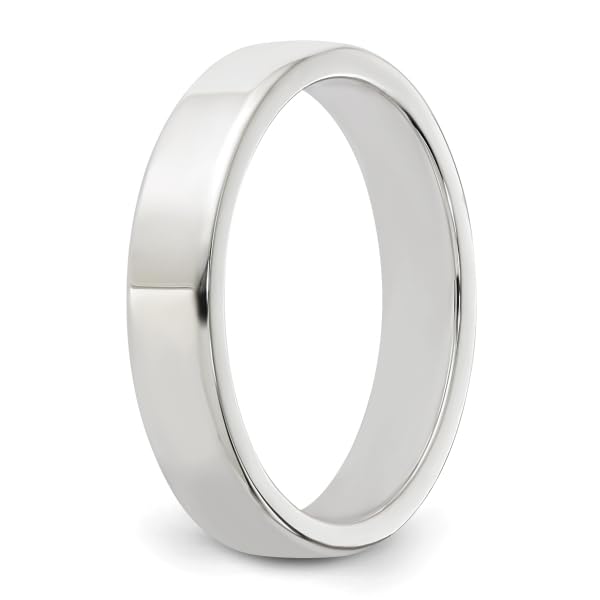 IceCarats 925 Sterling Silver 4mm Plain Classic Wedding Band Ring Size 9.00