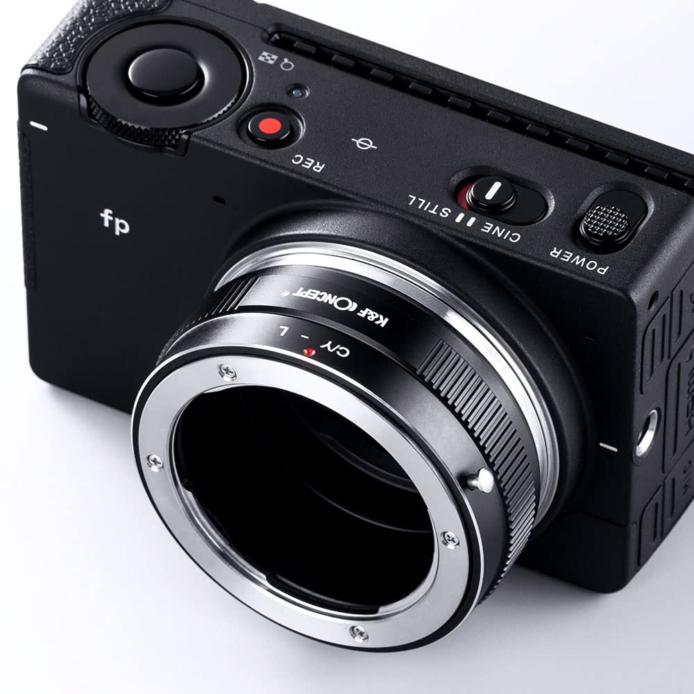 K&F Concept Lens Mount Adapter C/Y-L Manual Focus Compatible with Contax/Yashica (C/Y) Lens to L Mount Camera Body
