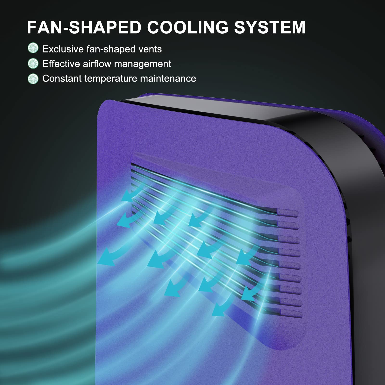 PS-5 Plates for PS-5 Disc Edition with PS-5 Stand, innoAura PS-5 Plates with Cooling Vents, Anti-Scratch Dustproof Protective PS-5 Cover with PS-5 Cooling Stand (Purple + PS-5 Stand)