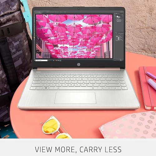 HP 14" Ultral Light Laptop, for Students and Business, Intel Quad-Core Processor, 16GB RAM, 64GB eMMC, Long Battery Life, 1-Year Office 365, Wi-Fi, Win11 H in S