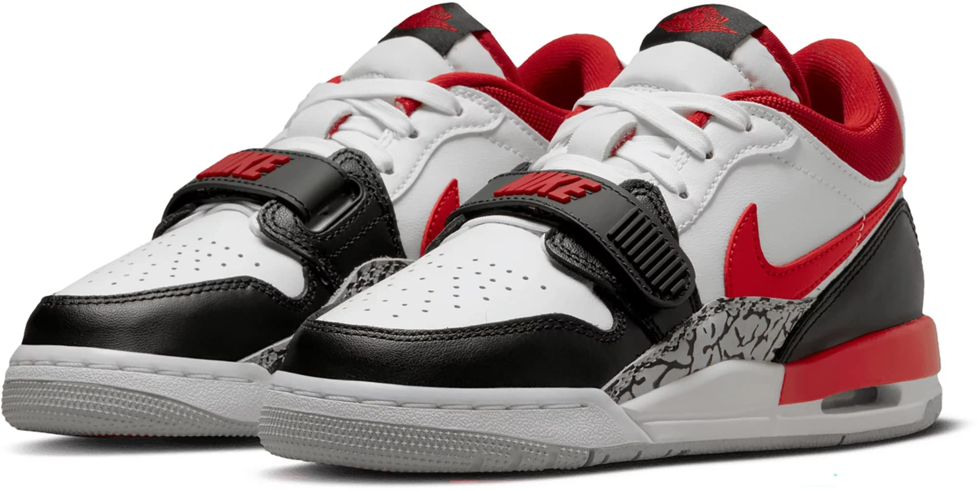 Jordan Big Kid's Air Legacy 312 Low White/Fire Red-Wolf Grey (CD9054 160) - 5