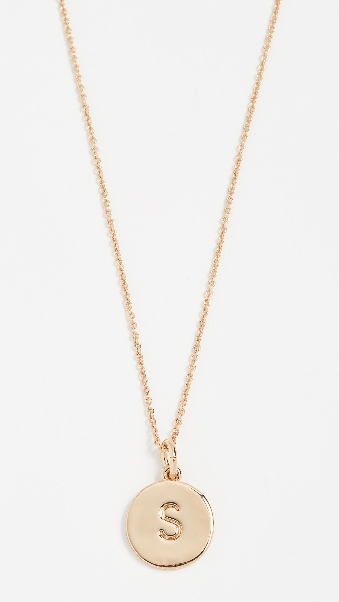 Kate Spade New York Gold-Tone Alphabet Pendant Necklace, 18"
