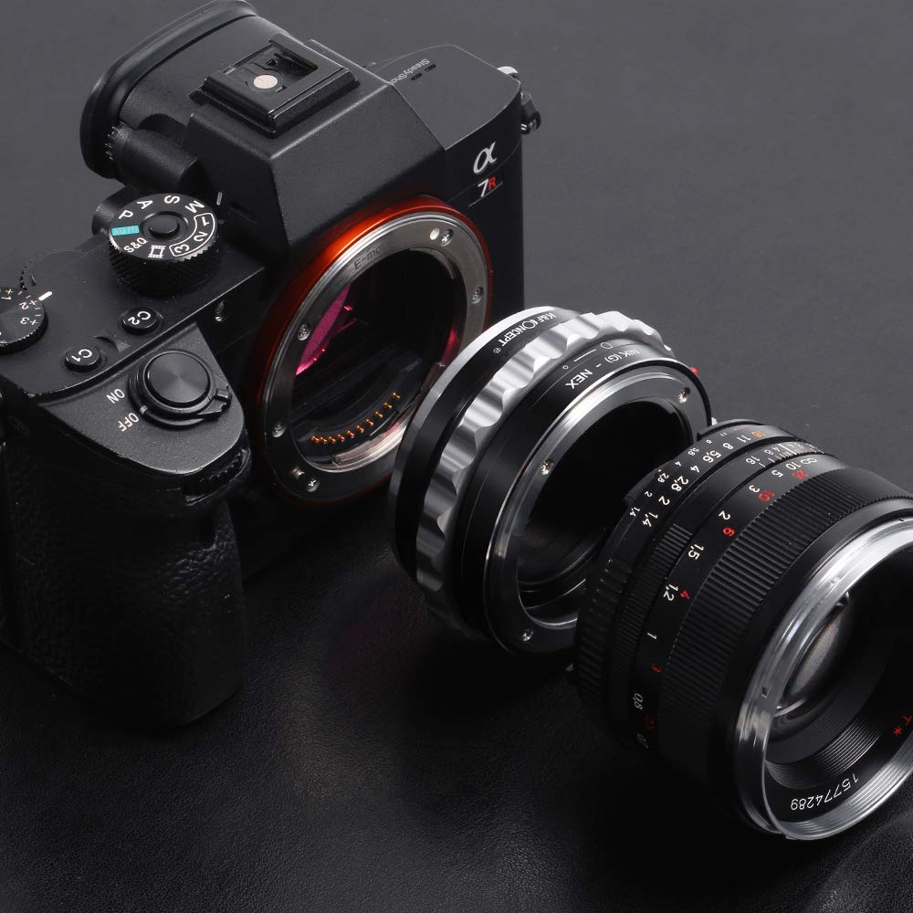K&F Concept Lens Mount Adapter Compatible with Nikon G AF-S F AIS AI Nikkor F Mount G-Type D/SLR Lens to Sony Alpha E-Mount NEX Camera Compatible with Sony Alpha A7,A6000,A6300,A6500,A5000,A5100