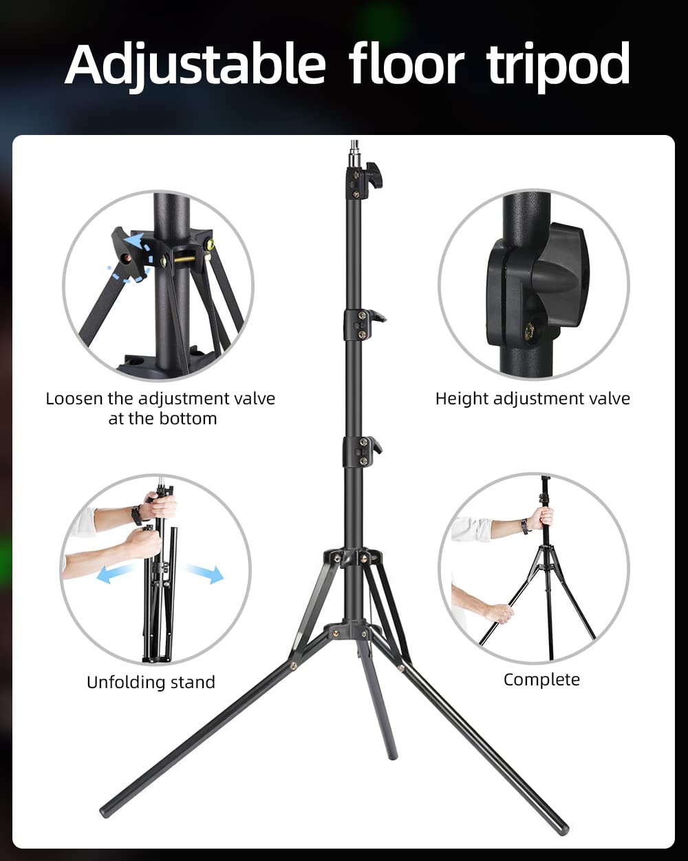 Microphone Isolation Shield with Stand [Curved Panel], Mic Stand with Isolation Shield for Blue Yeti/Shure MV7/SM7B/ATH2020 and Other Mics, High Density Absorbent Foam, Max Height 82 inch, by IDoon