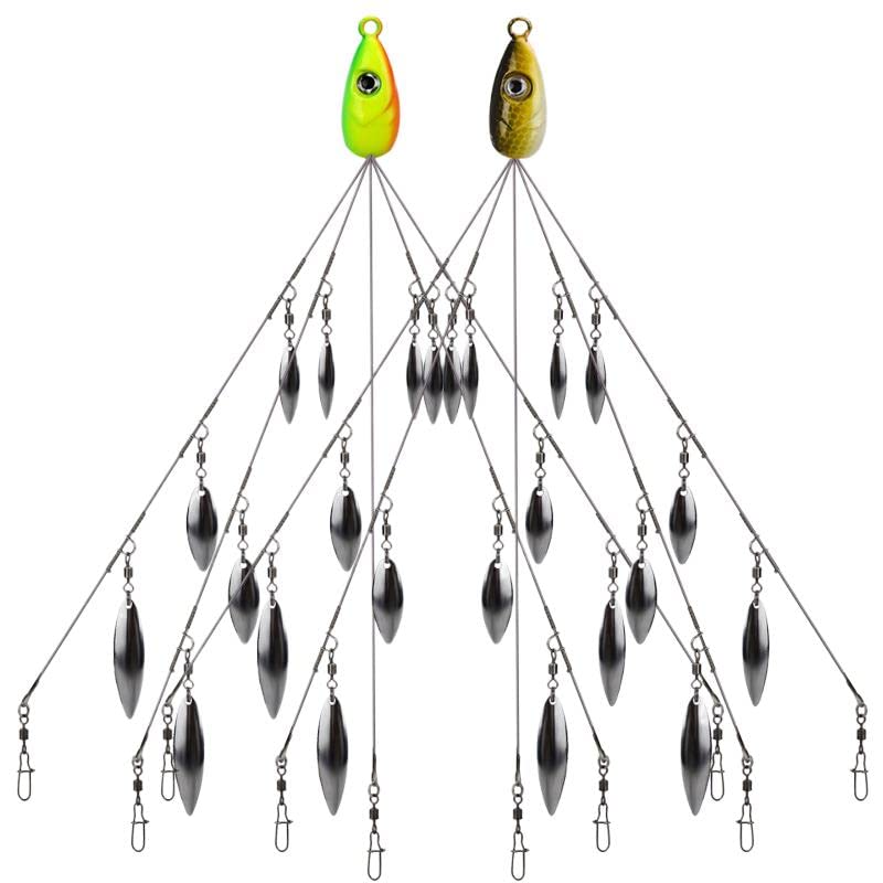 Madi Kay Designs Fishing Gear 阿拉巴马钓组2组3组亮片20cm 23cm群攻钓组