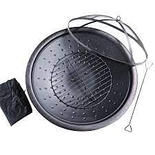Style Selections 29.5-in W BlackHigh Temperature Powder Coated Steel Wood-Burning Fire Pit (SRFP153)