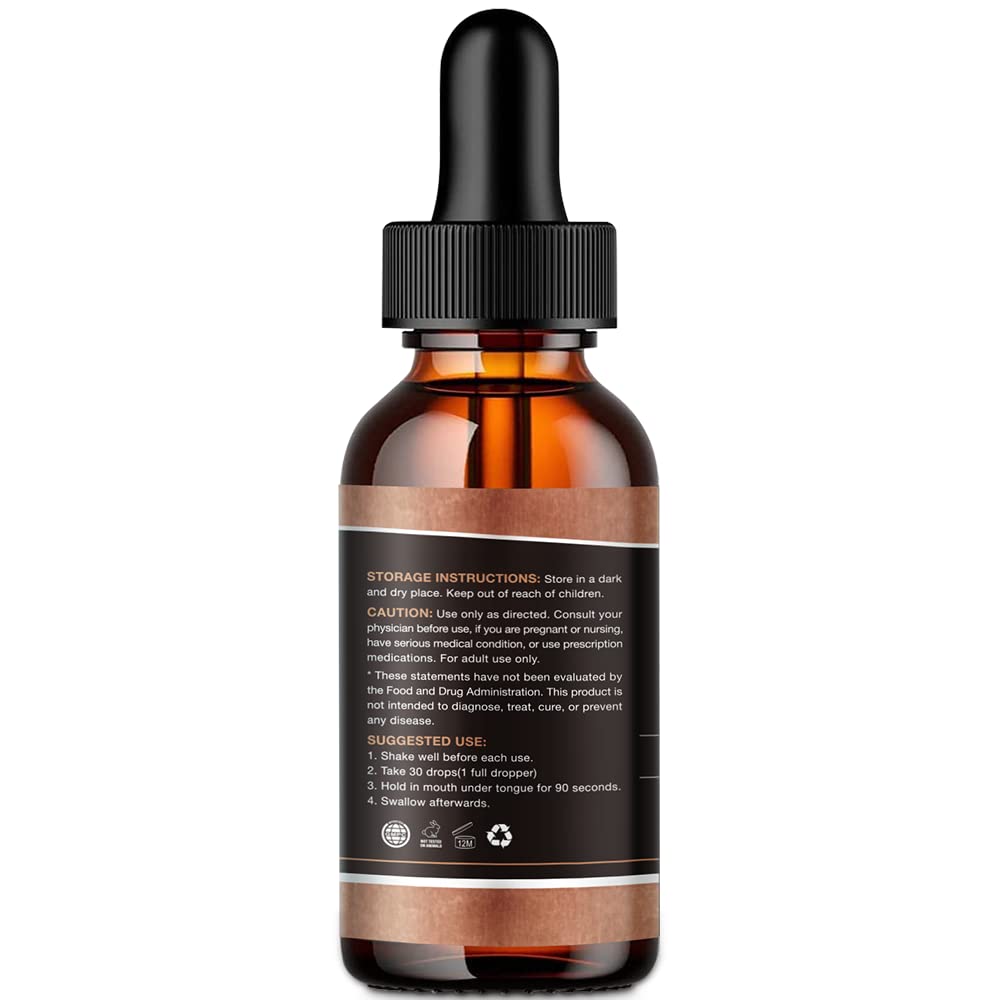 Hemp Oil - 3 Pack - 800,000 Maximum Strength - Pure & CO2 Extract Drops - Organic, Vegan, Non-GMO, Grown in USA