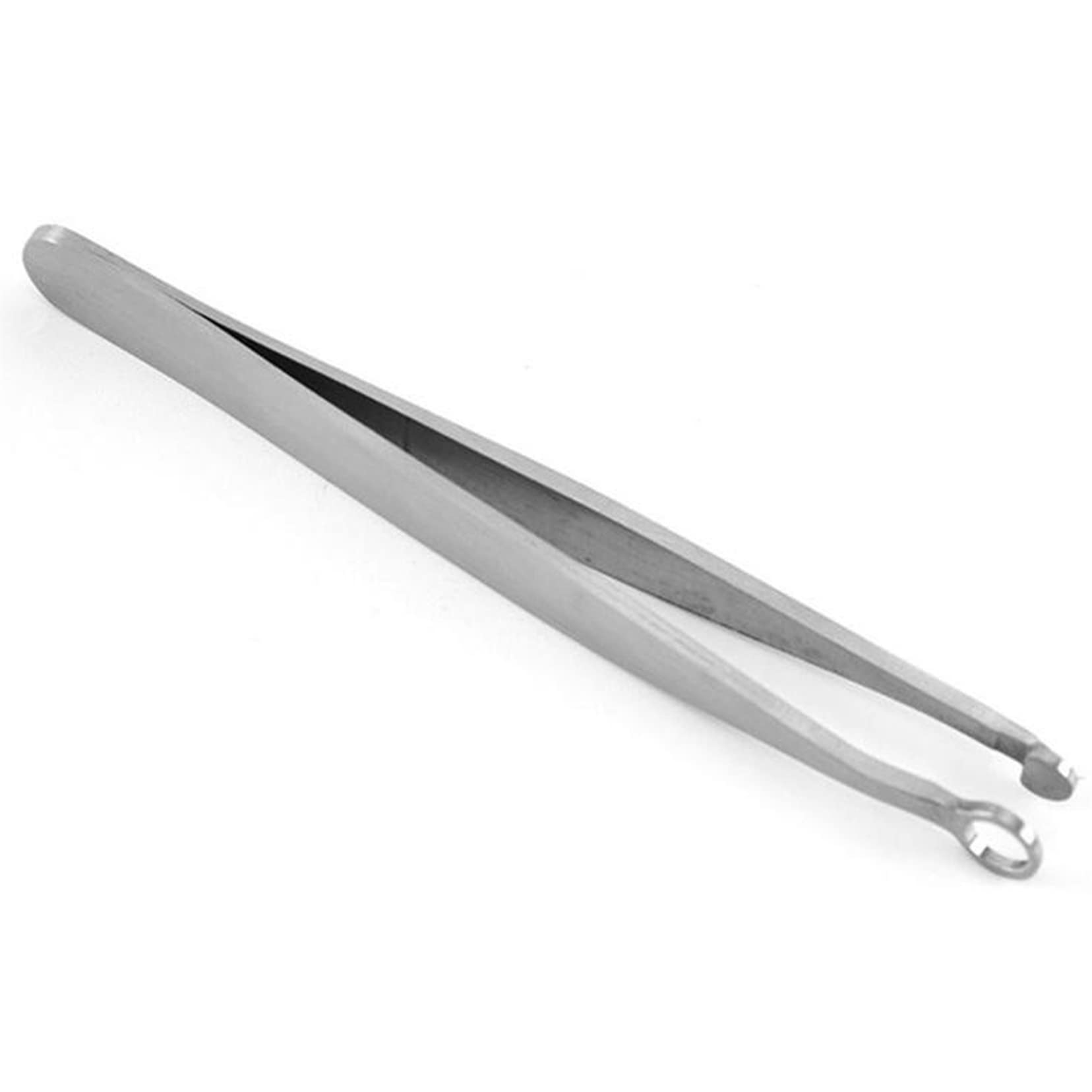 ShanLily Nose Hair Trimming Tweezers, Stainless Steel Eyebrow Trimmer, Friendly Round Tip, for Noses, Sideburns, Brow, Body