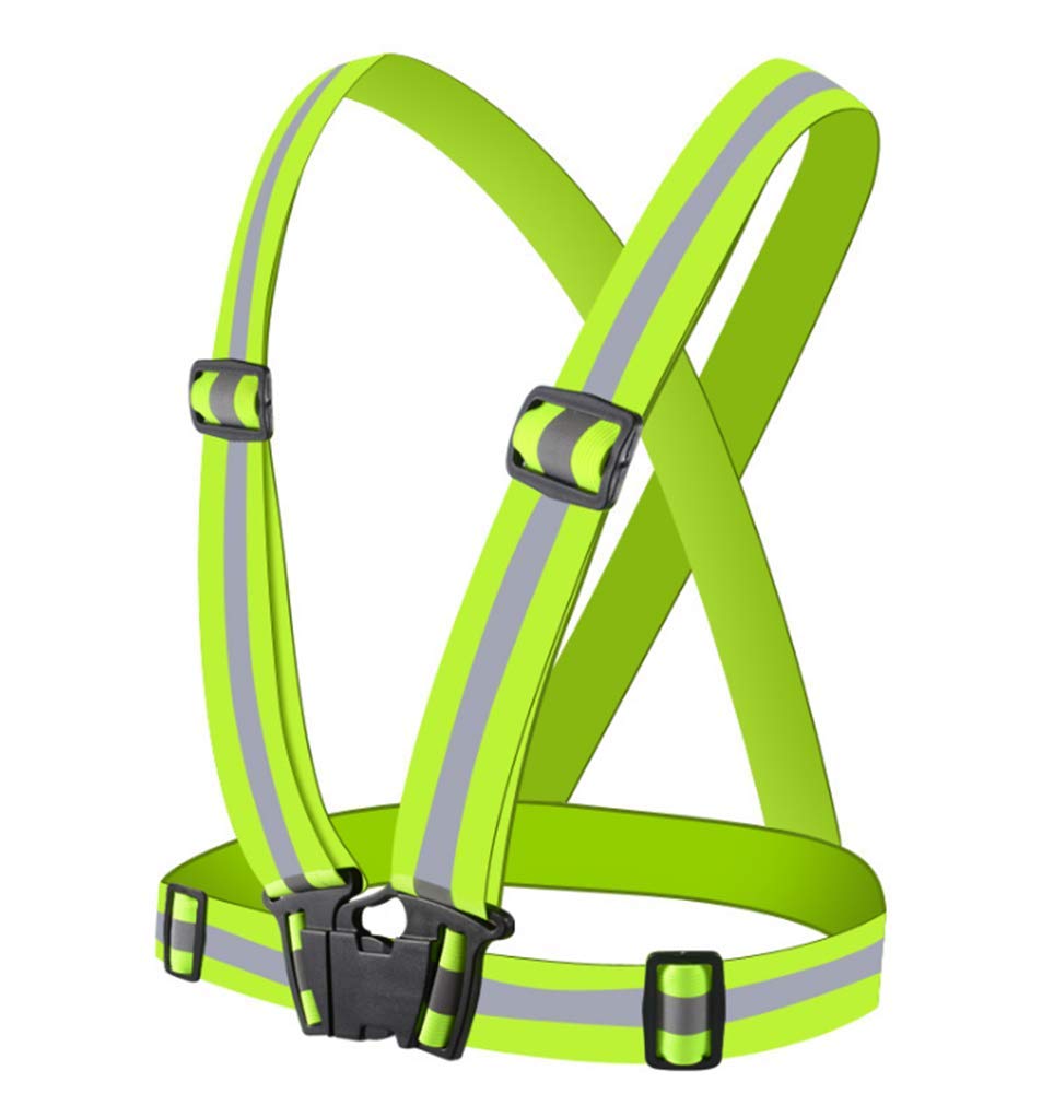 INFITONER MSKBBSET Reflective Vest Running Gear,High Visibility Adjustable Safety VES for Night Cycling,Hiking, Jogging,Dog Walking