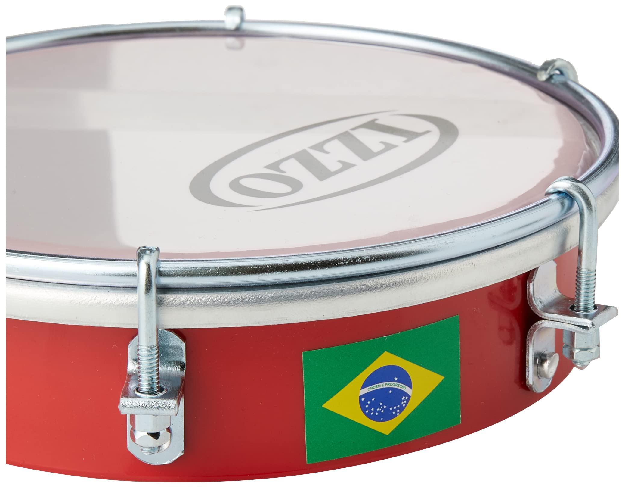 Izzo 6555 6-Inch ABS Tamborim - Red