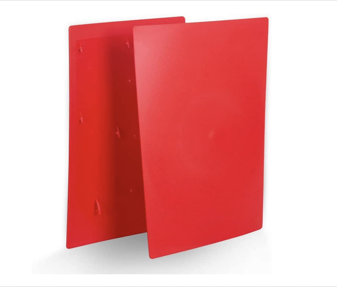 PS5 Face Plates Dust Cover Console Skins Shell Panels for Disc Edition, Playstation 5 Accessories Faceplate Protective Shell Replacement Plate Dustproof Anti-Scratch (Red)