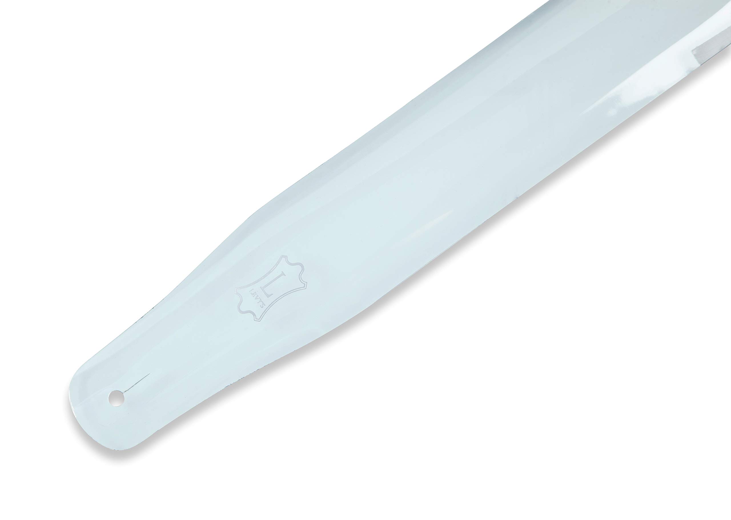 Levy's Leathers 2.5" Vinyl Clear Gutar Strap See-Through Strap Design; Clear (M26CV-01)