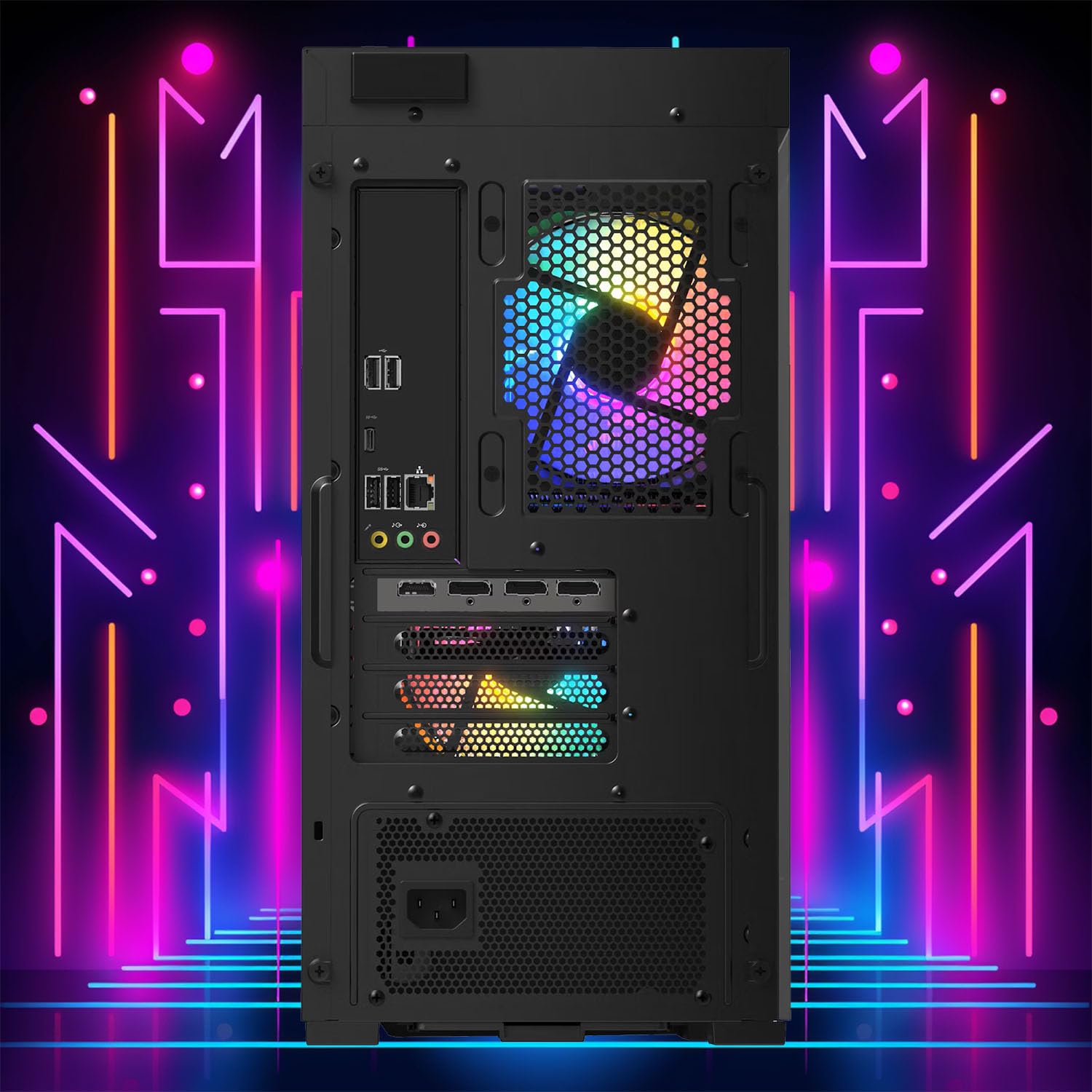 LENOVO Legion T5 Gaming Tower Desktop, AMD Ryzen 7 5700G, GeForce RTX 3060 Ti, 64GB RAM, 1TB SSD + 2TB HDD, Wi-Fi 6, Windows 11 Home, Wired Keyboard&Mouse, Bluetooth, HDMI, DP, Black