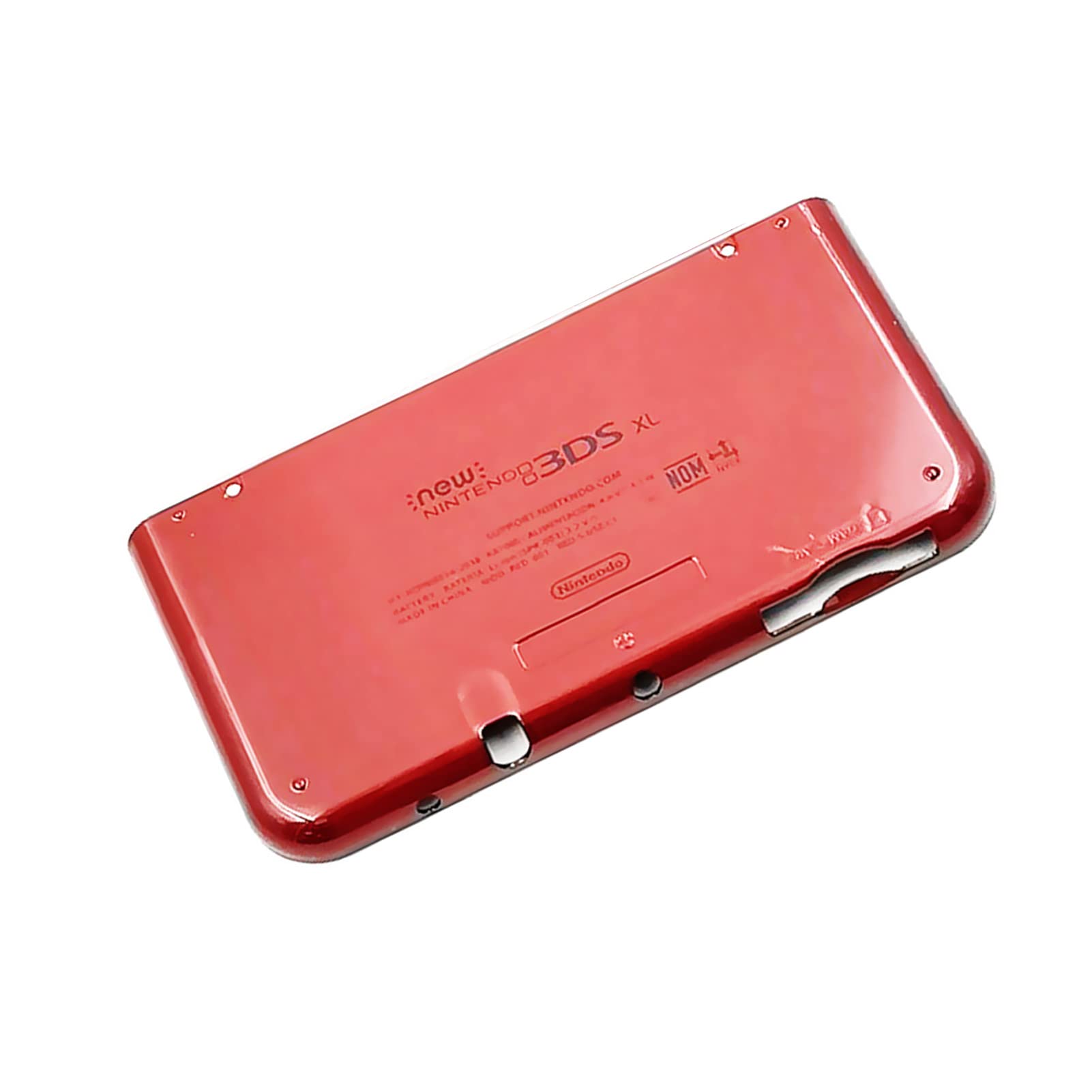 New for New3DS XL Bottom Case Shell Coverplate Red Color Replacement, for Nintendo New3DSXL New 3DS XL LL 3DSXL Handheld Game Console, Lower E Faceplate Back Battery Casing Cover Plates