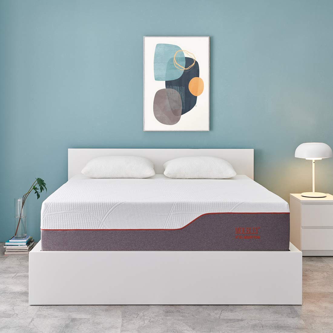 King Mattress, Molblly 14 inch Gel Memory Foam Mattress Bed Mattress in a Box Medium Plush