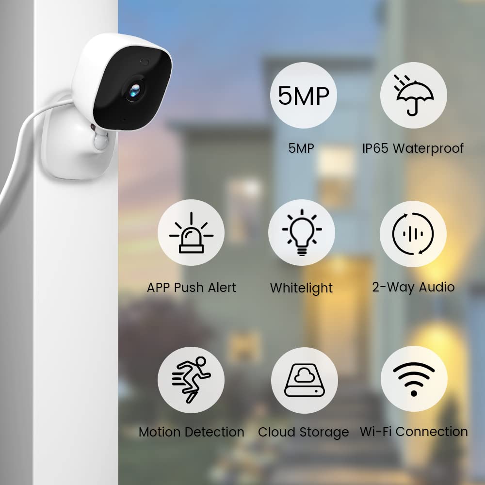 Smart Security Camera for Baby Monitor, 1080p HD Indoor Camera for Home Security with Night Vision, Wireless WiFi Camera for Baby/Elder/Pet, Two-Way Audio, Motion Detection, Cloud & SD Card Storage