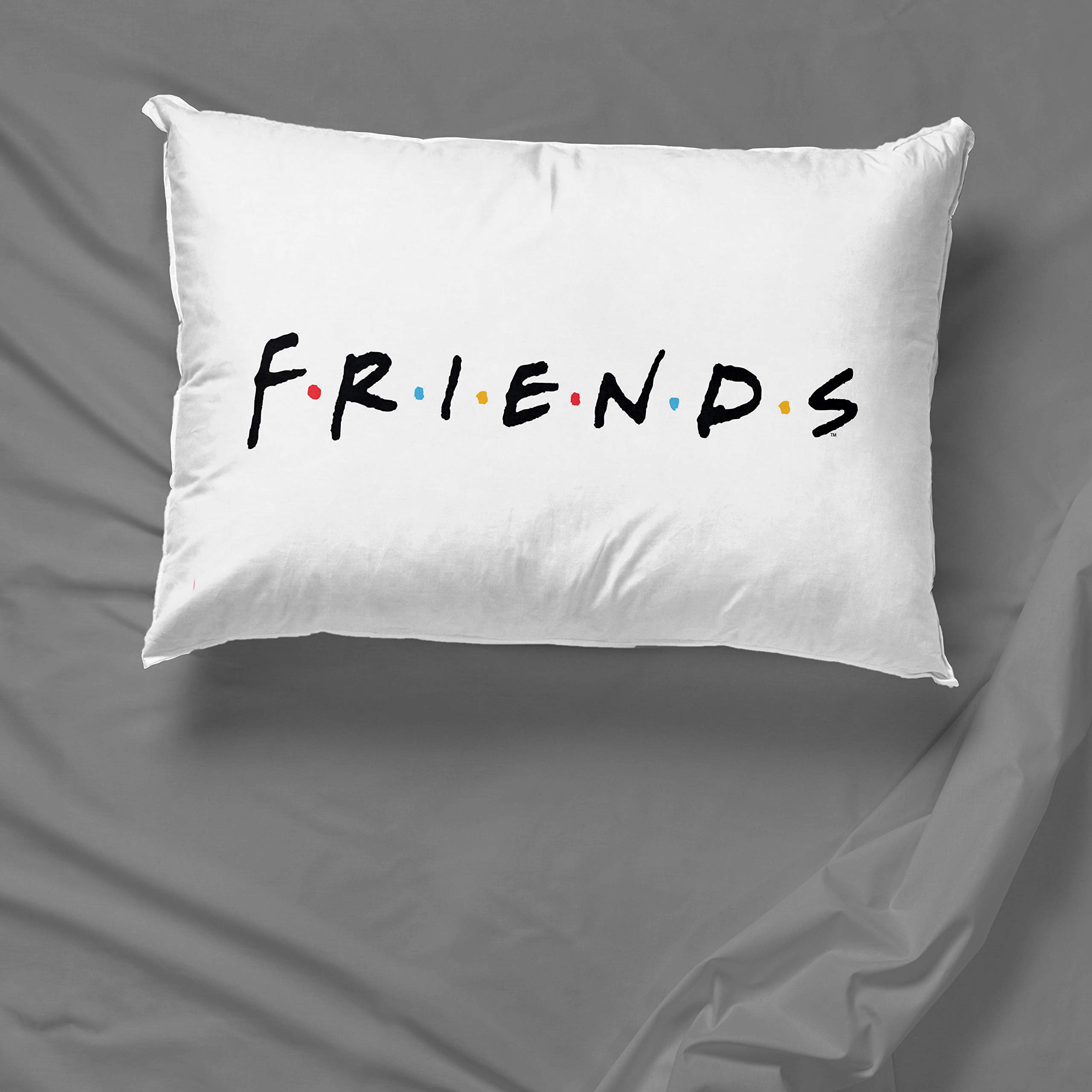 Jay Franco Friends Classic Logo 2 Pack Reversible Pillowcase - Super Soft Bedding