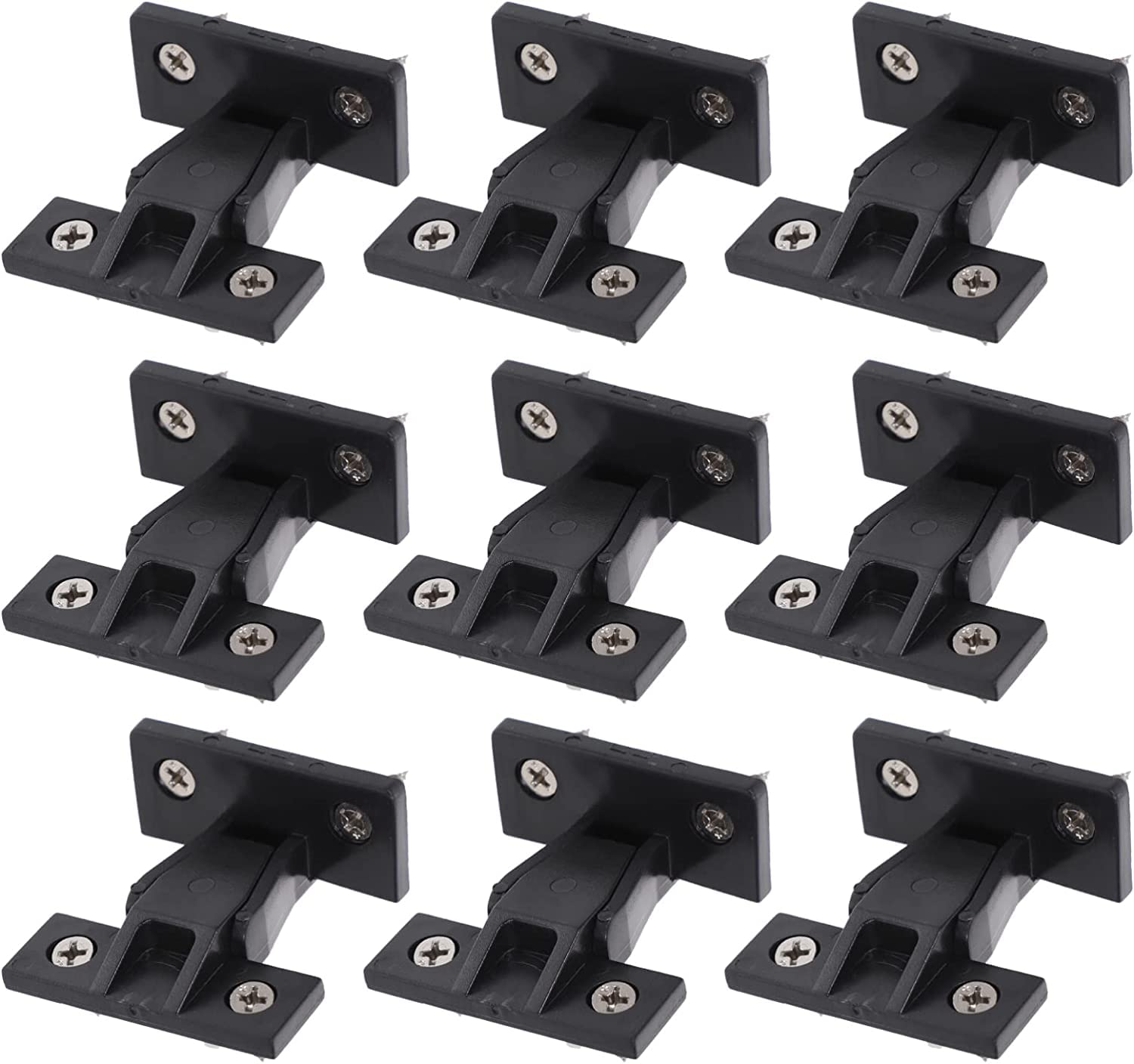 Shelf Brackets Wall Shelves 10pcs Push- On Clips Corner Buckle Fast Installation Quick Fitting Furniture Panel Joint Bracket for Cabinet Wardrobe Mounting Roman Column Connection
